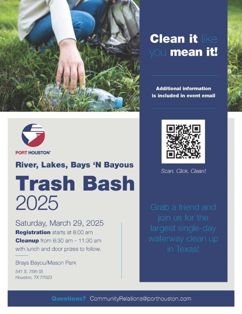River, Lakes, Bays ‘N Bayous Trash Bash - Port Houston